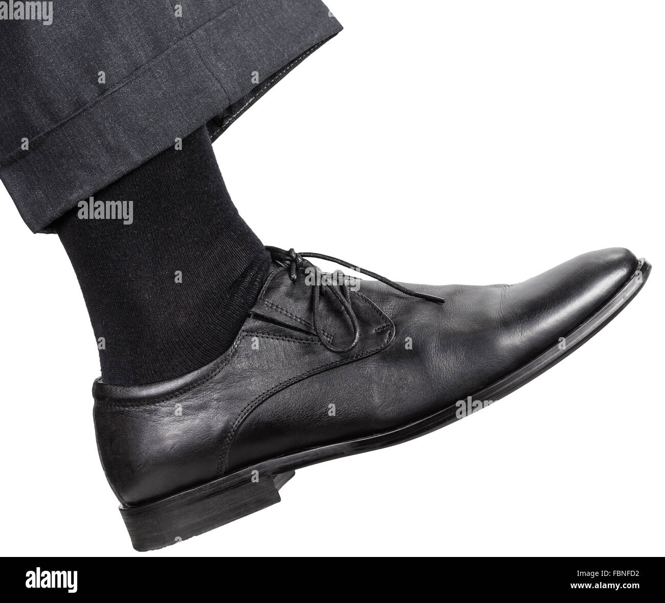 Side view male right foot hi-res stock photography and images - Alamy