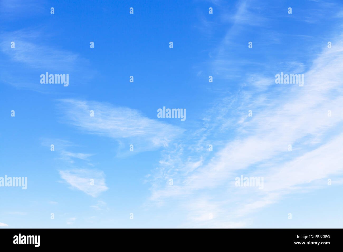 white clouds in cold blue sky in sunny winter day Stock Photo - Alamy