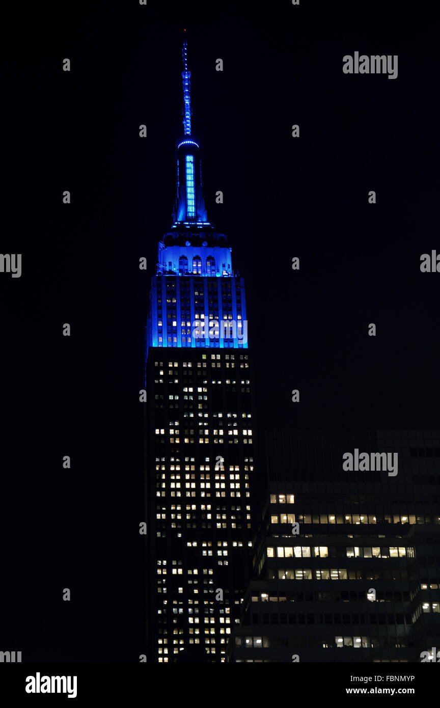 A lights of the Empire State Building Stock Photo - Alamy
