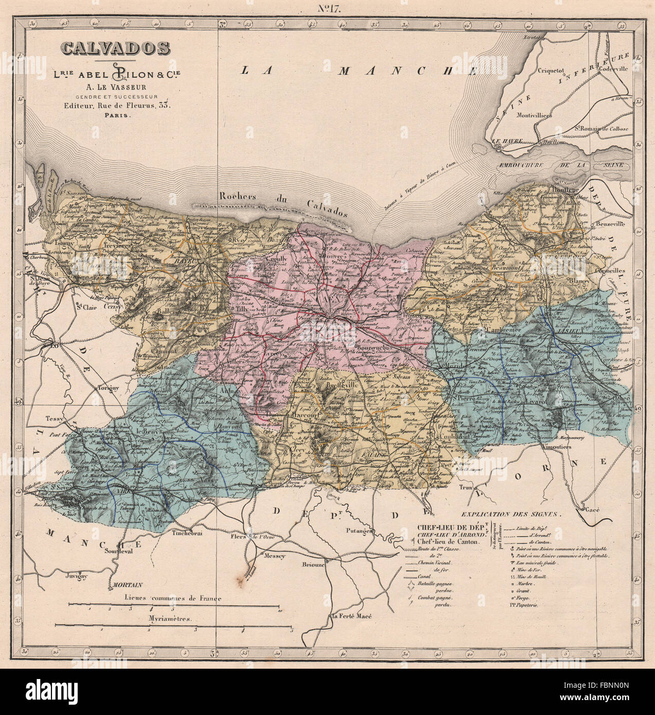 Calvados Map Stock Photos & Calvados Map Stock Images - Alamy