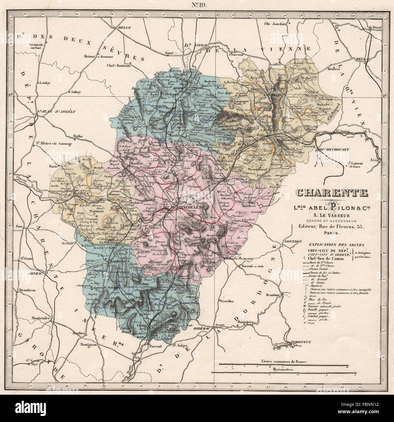 Map charente hi-res stock photography and images - Alamy
