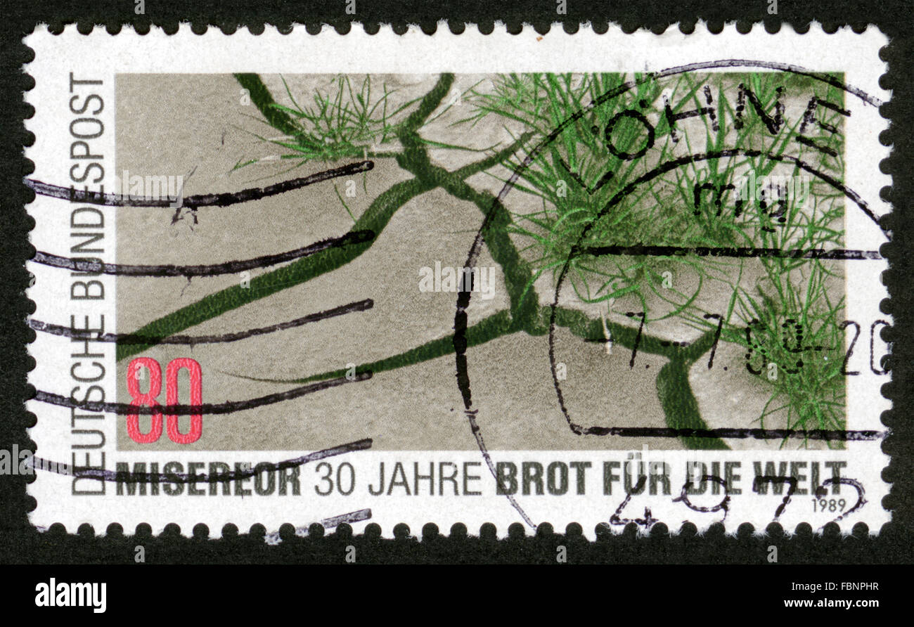 Germany, post mark,stamp, 30 years Stock Photo - Alamy