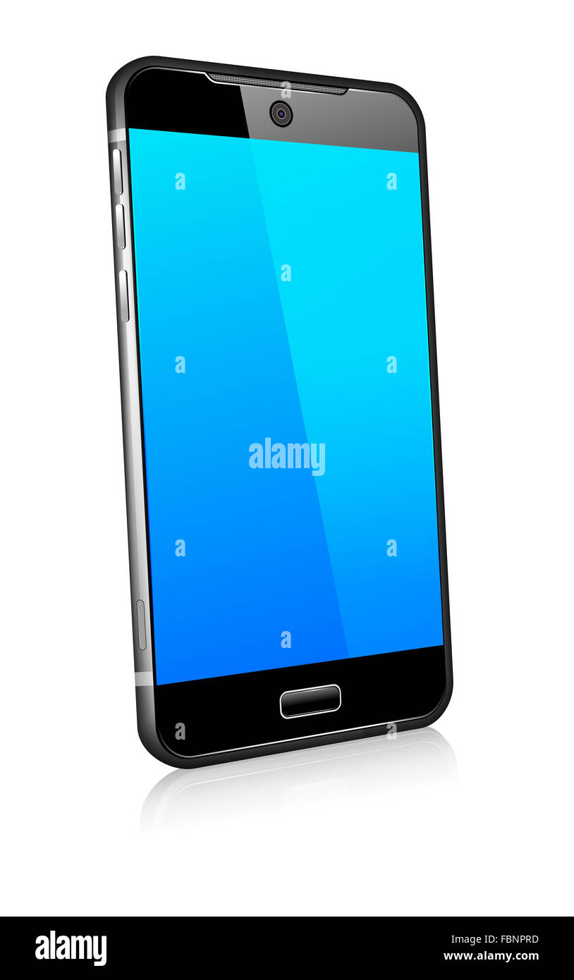 Mobile phone smartphone connected Cut Out Stock Images & Pictures - Alamy