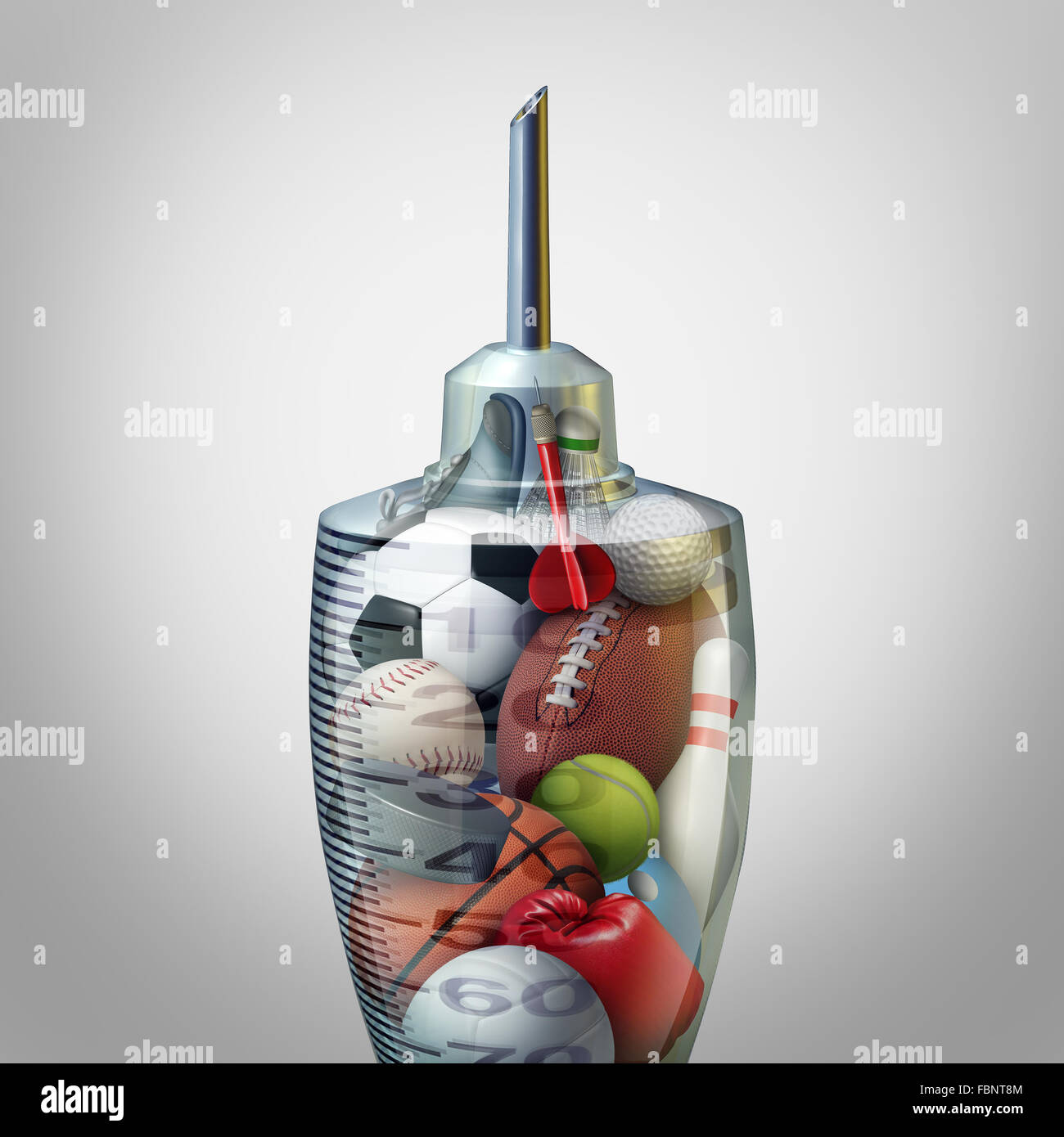 Sport and exercise medicine or sports health care concept and athletic ...