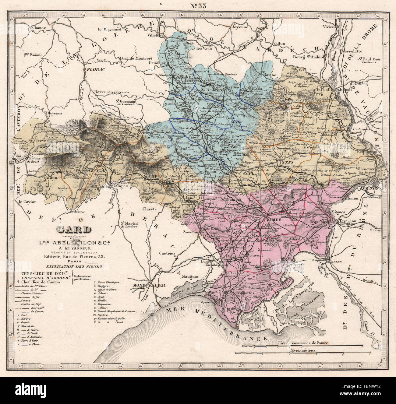 Map gard france High Resolution Stock Photography and Images - Alamy