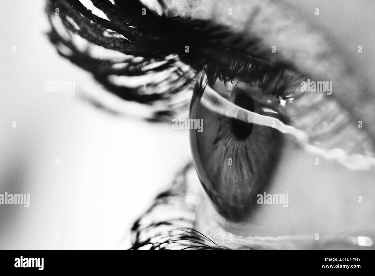 Human eye side view Black and White Stock Photos & Images - Alamy