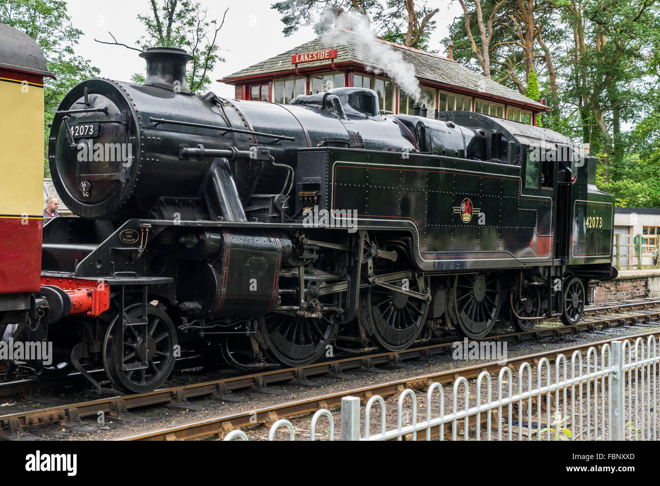 Haverthwaite Station Lakeside Railway Windermere Stock Photos ...
