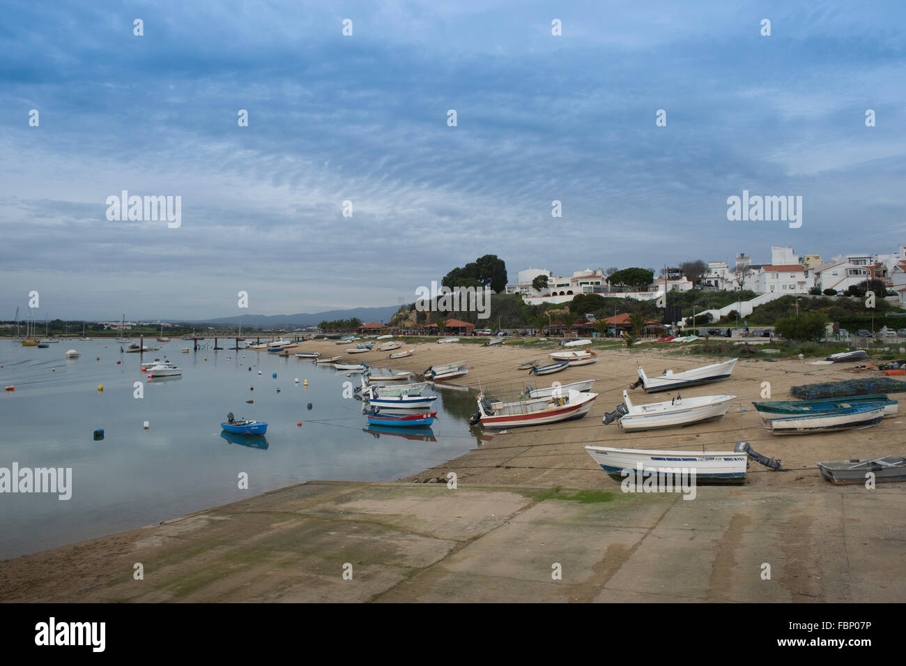 Fishing village of Alvor in the Algarve, Portugal Stock Photo - Alamy