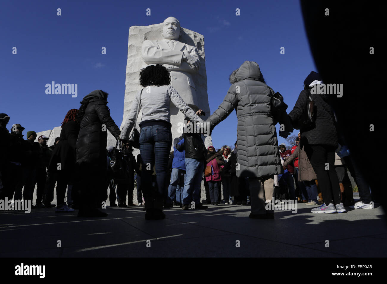 Washington, D.C, USA. 18th Jan, 2016. Members of Alpha Phi Alpha ...