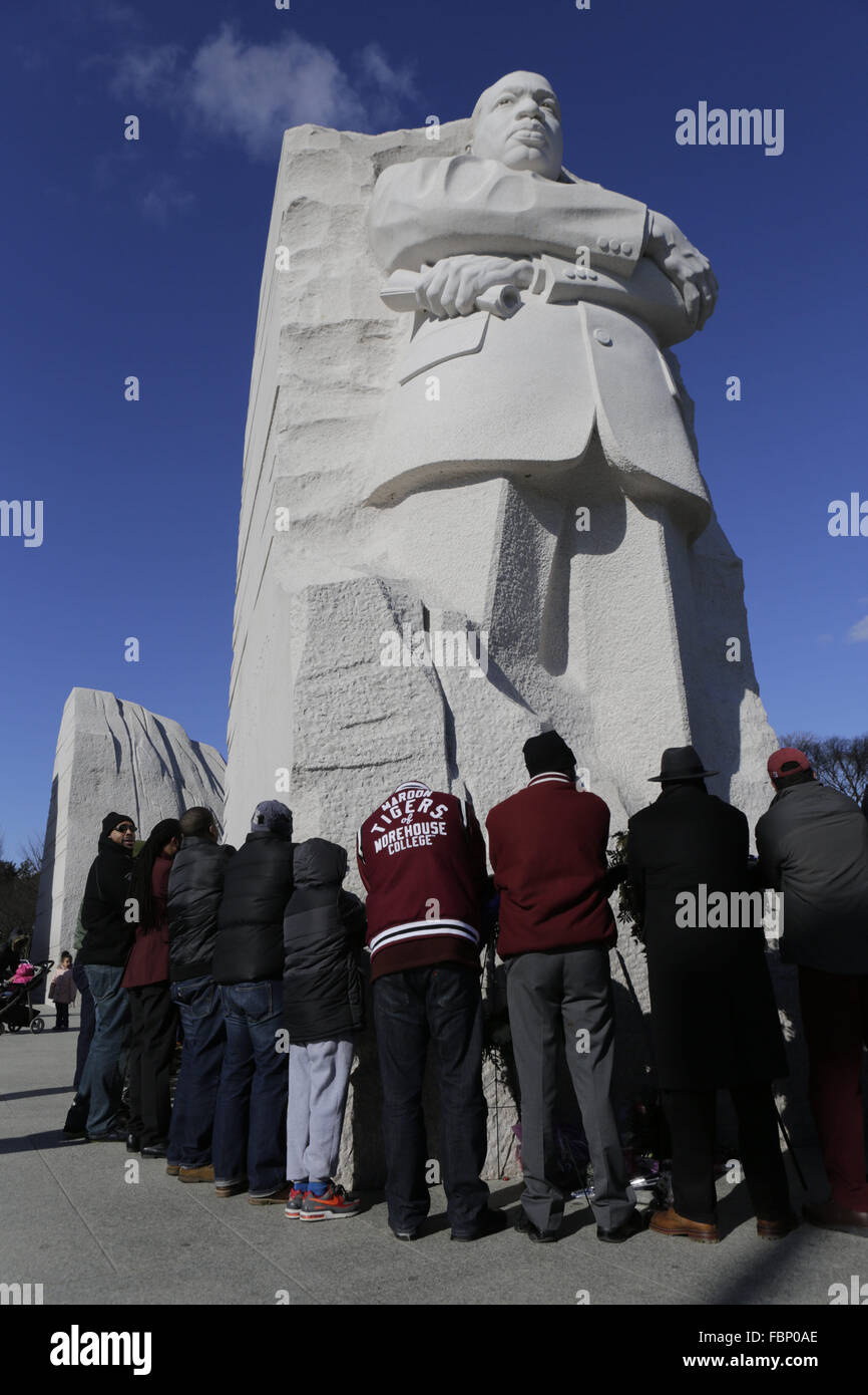 Washington, D.C, USA. 18th Jan, 2016. Members of Alpha Phi Alpha ...