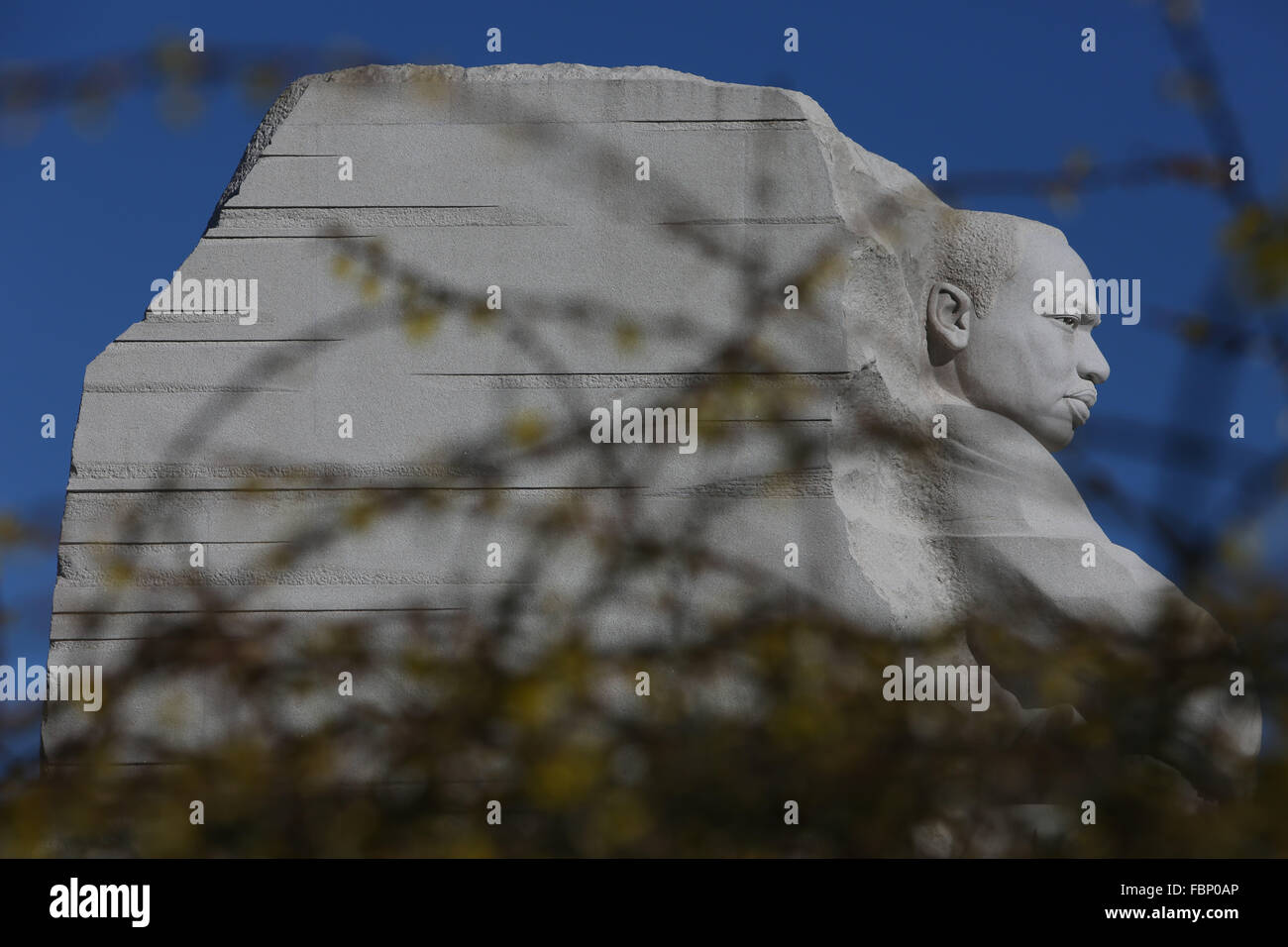 Washington, D.C, USA. 18th Jan, 2016. Martin Luther King jr. Memorial ...
