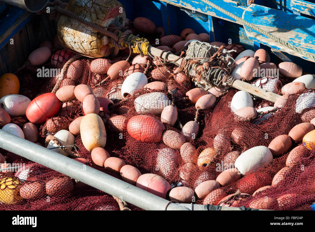 Fishing net, Essouira, Morocco, Africa Stock Photo - Alamy