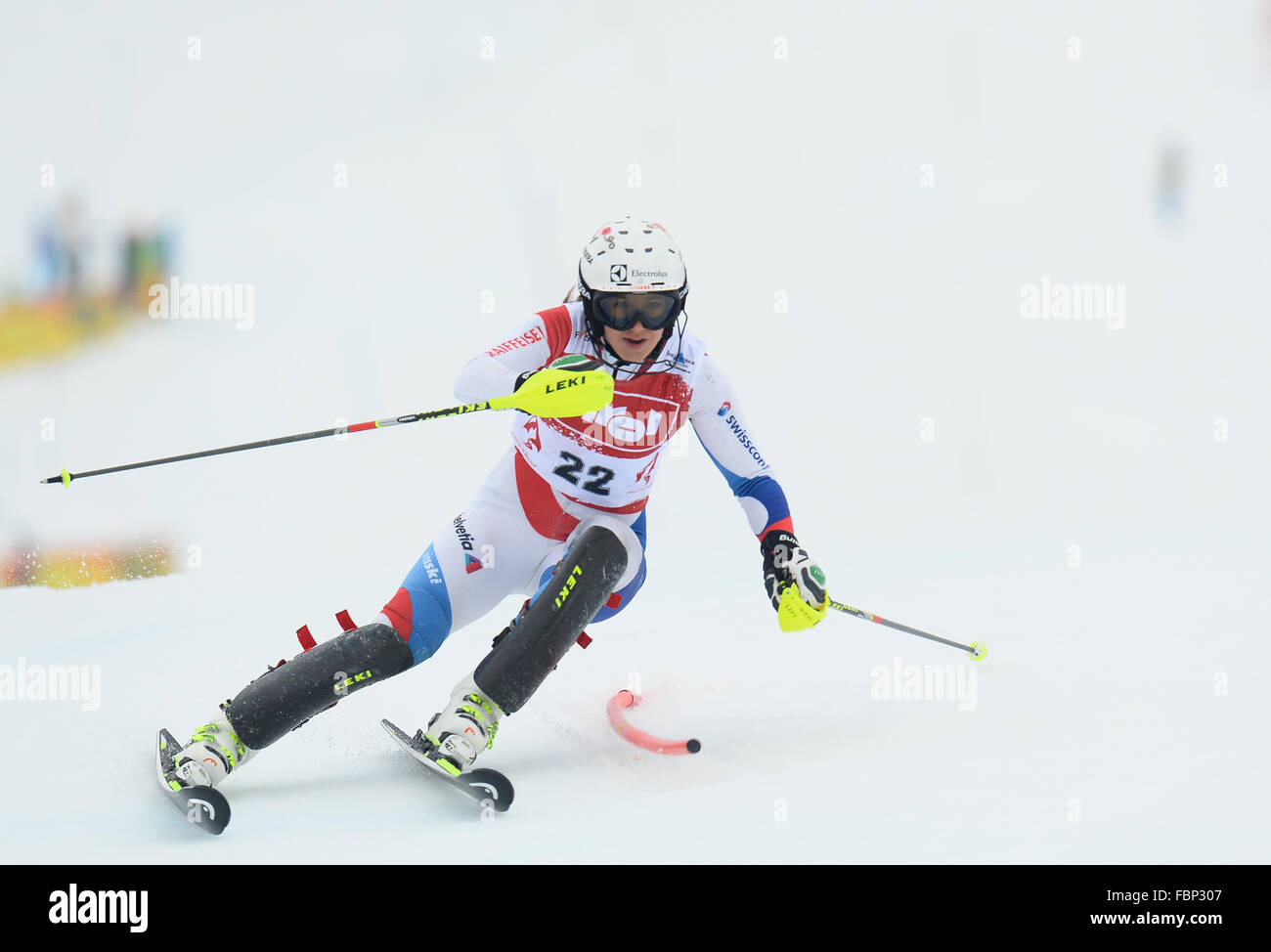 KIRCHBERG AUSTRIA - JANUARY 21 2014: During the FIS Alpine Ski Europa ...