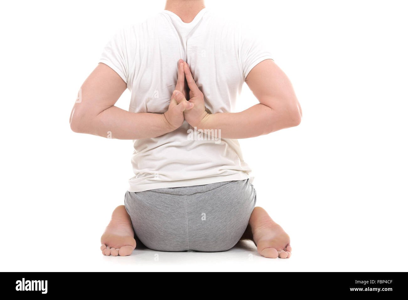 Yoga posture hands behind back hi-res stock photography and images - Alamy