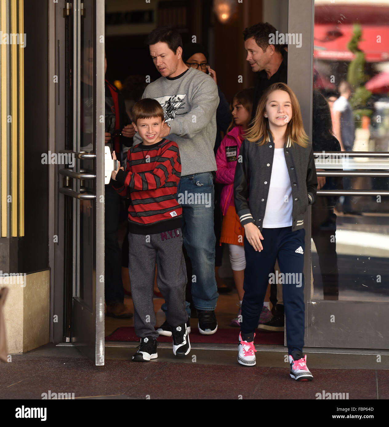 Mark Wahlberg takes his two eldest kids, Michael and Ella Rae Wahlberg ...