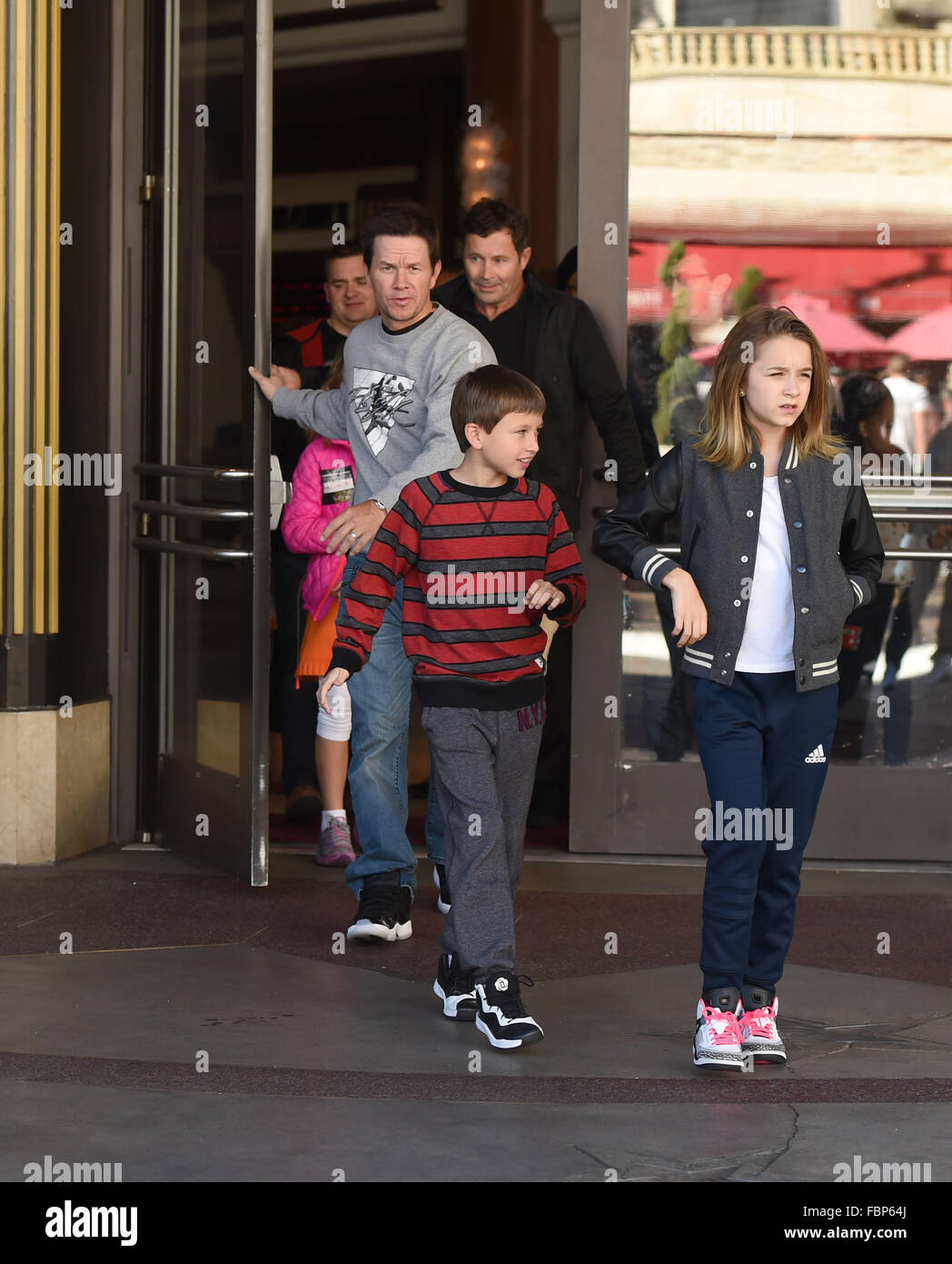 Mark Wahlberg takes his two eldest kids, Michael and Ella Rae Wahlberg ...