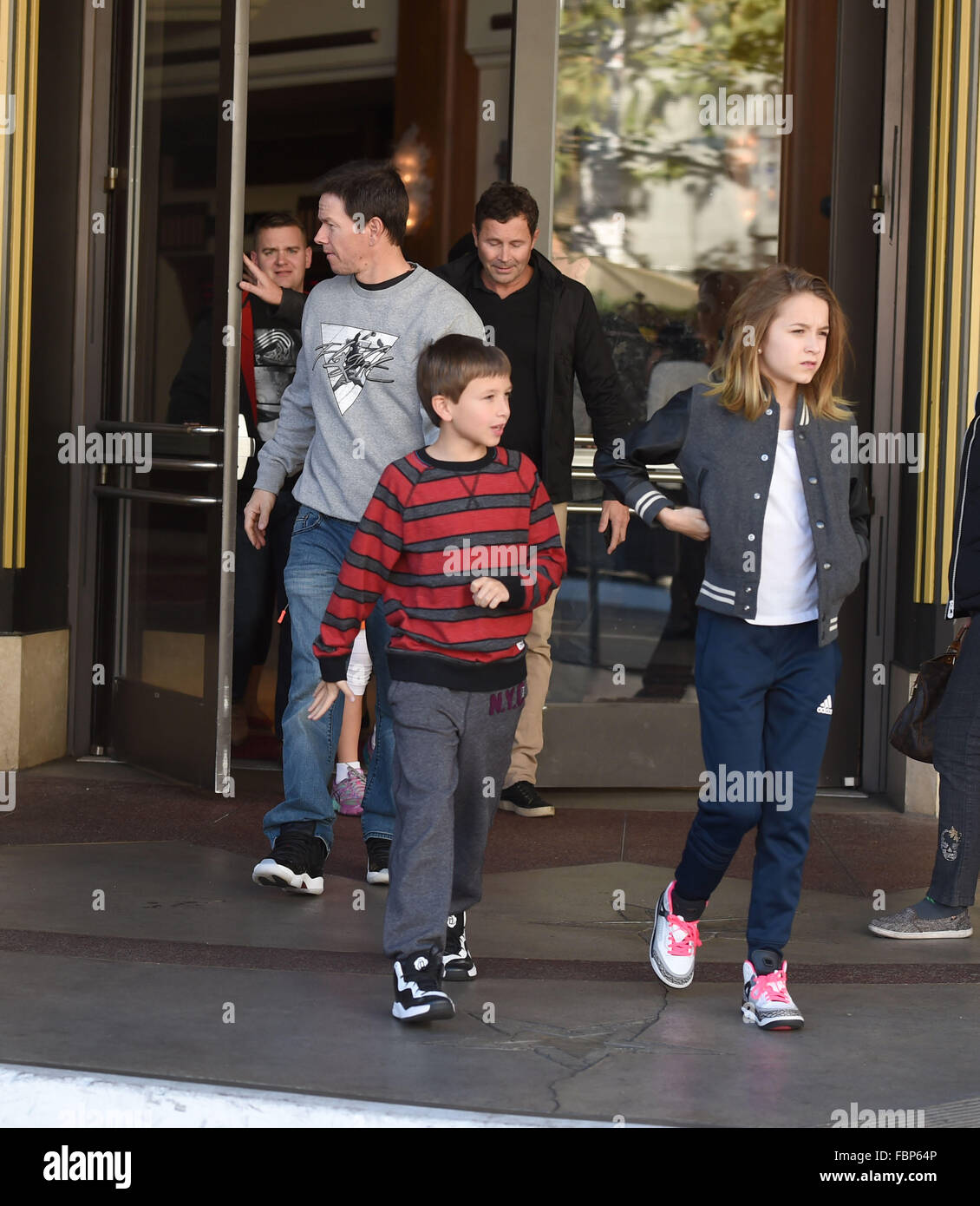 Mark Wahlberg takes his two eldest kids, Michael and Ella Rae Wahlberg ...