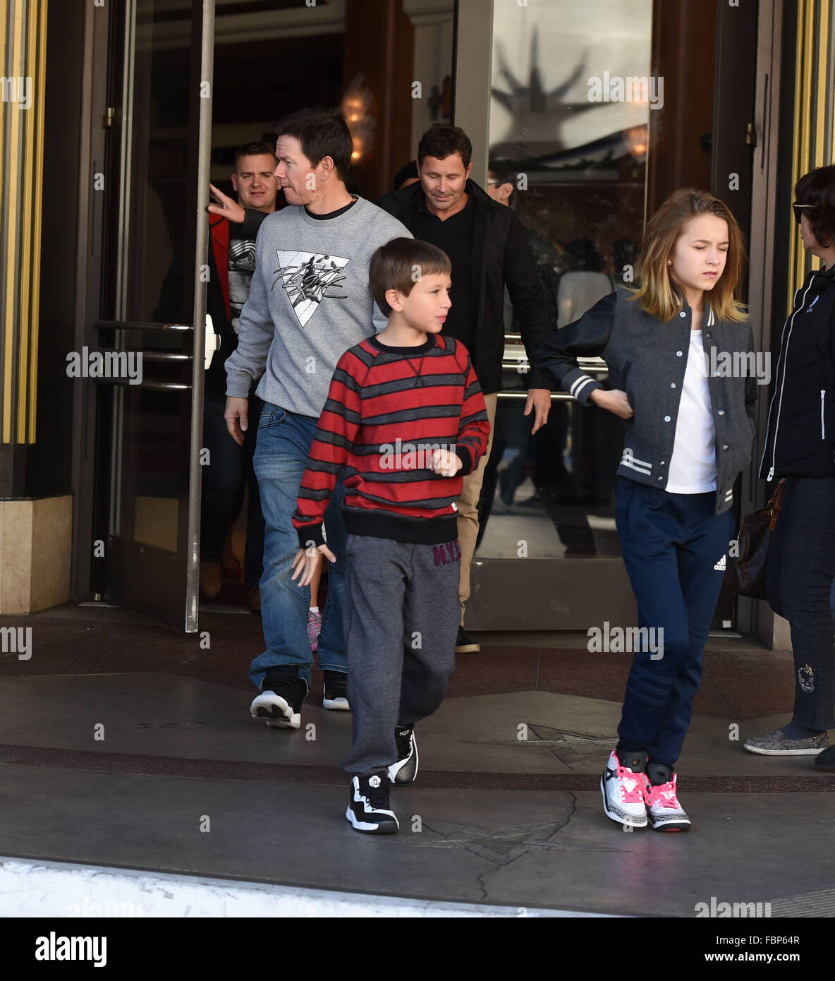 Mark Wahlberg takes his two eldest kids, Michael and Ella Rae Wahlberg ...
