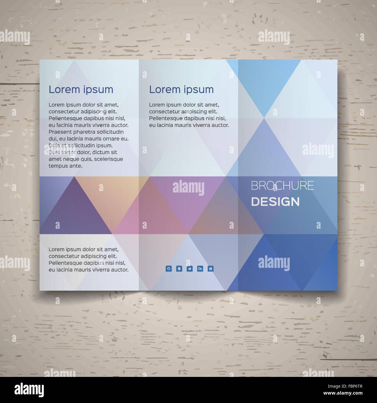 Vector template for leaflet Stock Vector Image & Art - Alamy