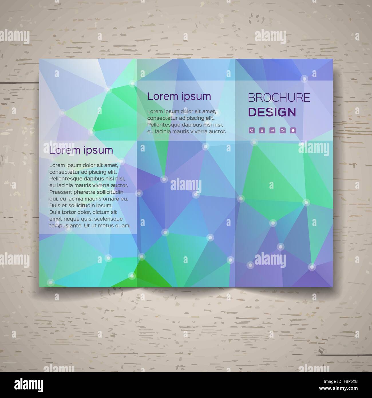 Vector template for leaflet Stock Vector Image & Art - Alamy