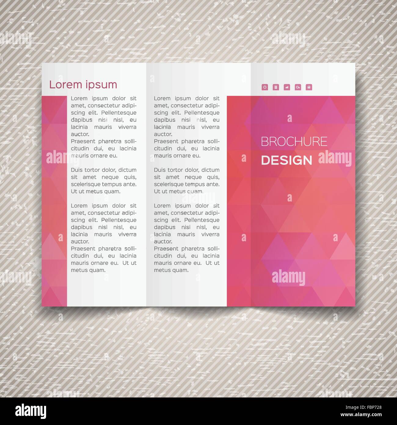 Vector template for leaflet Stock Vector Image & Art - Alamy