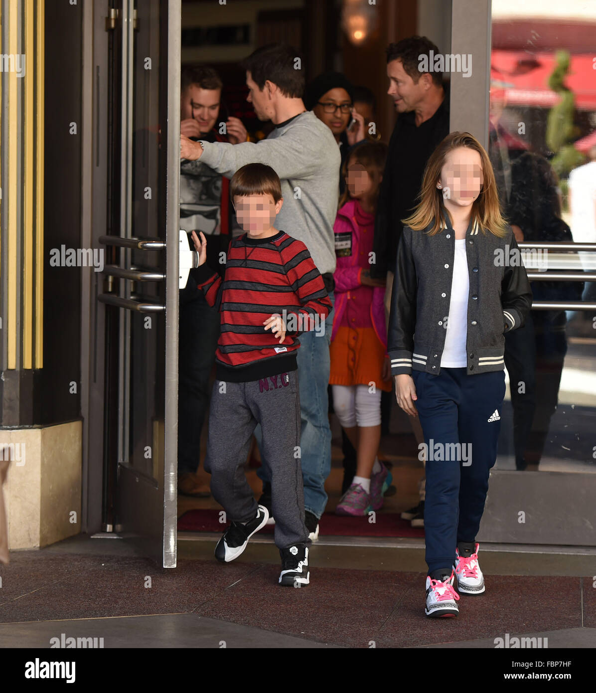 Mark Wahlberg takes his two eldest kids, Michael and Ella Rae Wahlberg ...