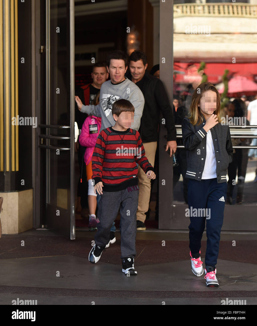 Mark Wahlberg takes his two eldest kids, Michael and Ella Rae Wahlberg ...