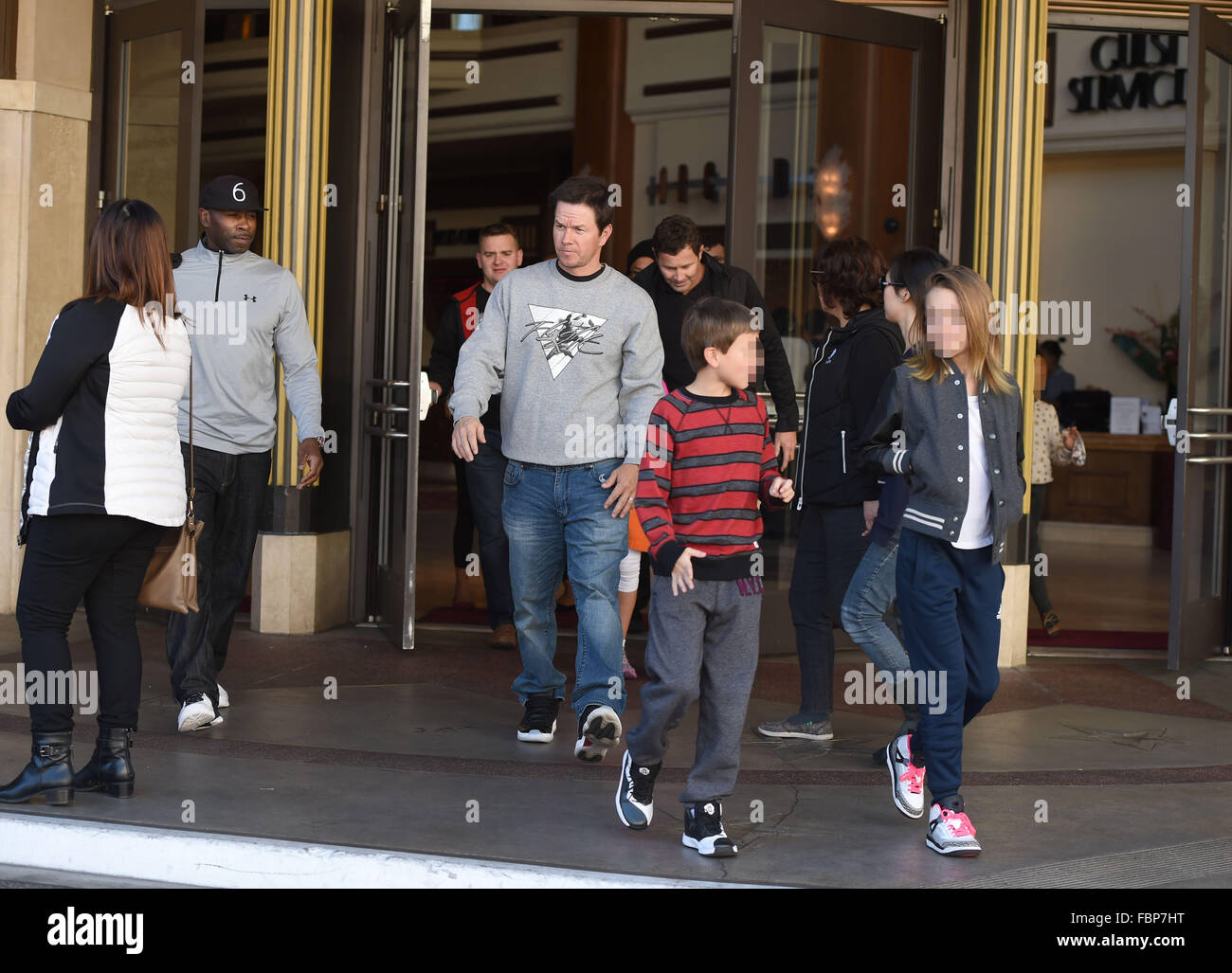 Mark Wahlberg takes his two eldest kids, Michael and Ella Rae Wahlberg ...