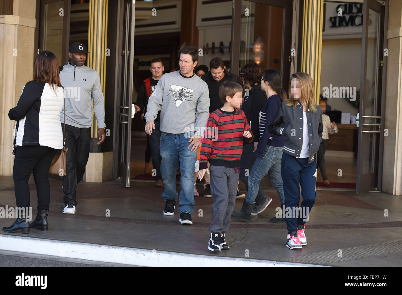 Mark Wahlberg takes his two eldest kids, Michael and Ella Rae Wahlberg ...