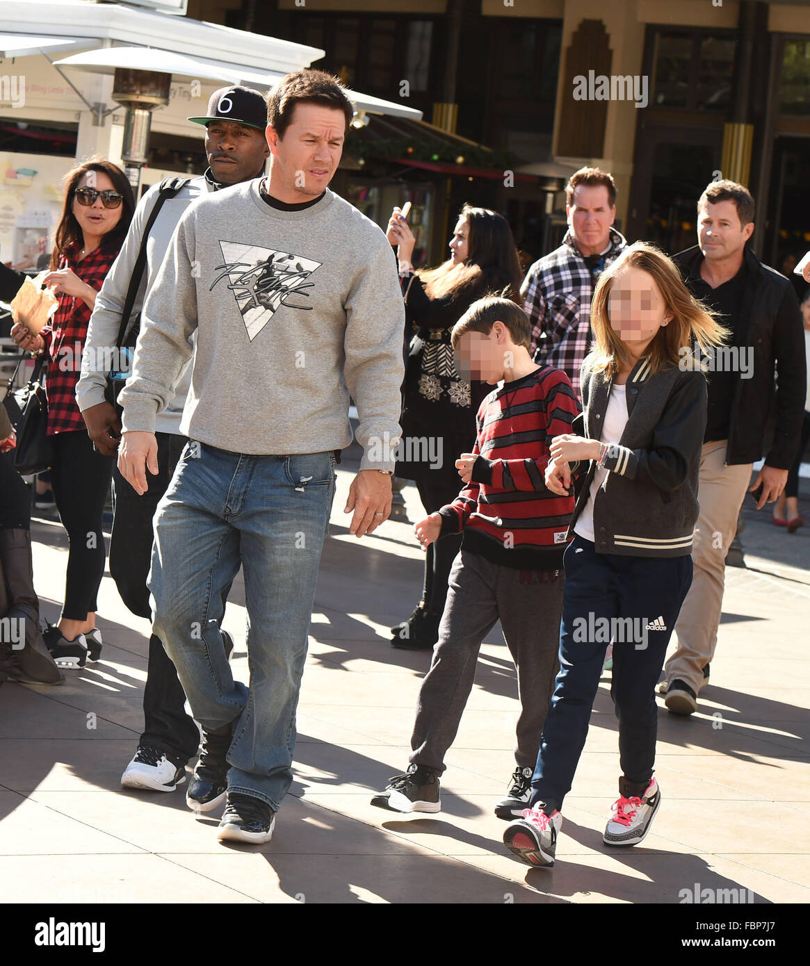 Mark Wahlberg takes his two eldest kids, Michael and Ella Rae Wahlberg ...