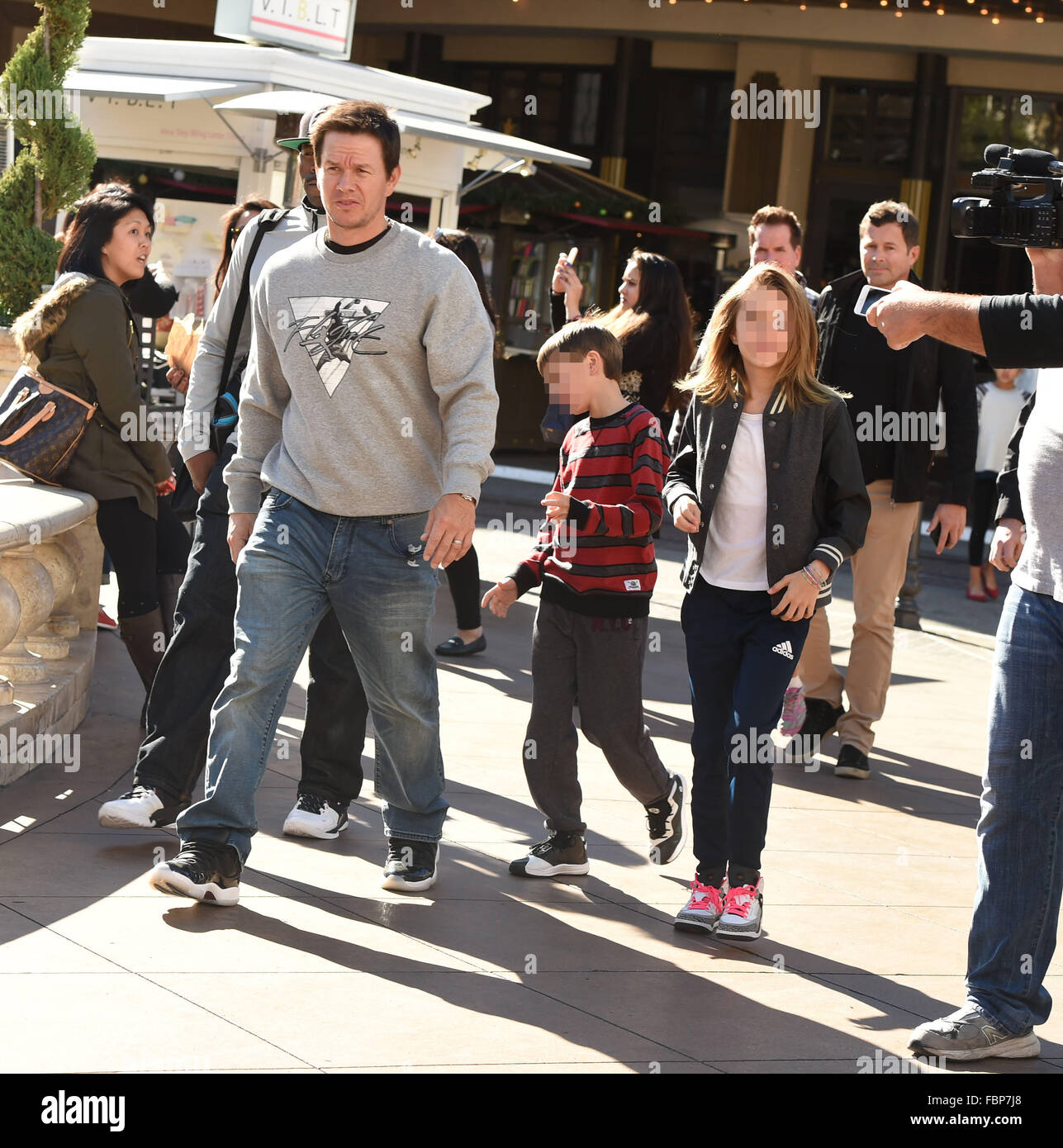Mark Wahlberg takes his two eldest kids, Michael and Ella Rae Wahlberg ...