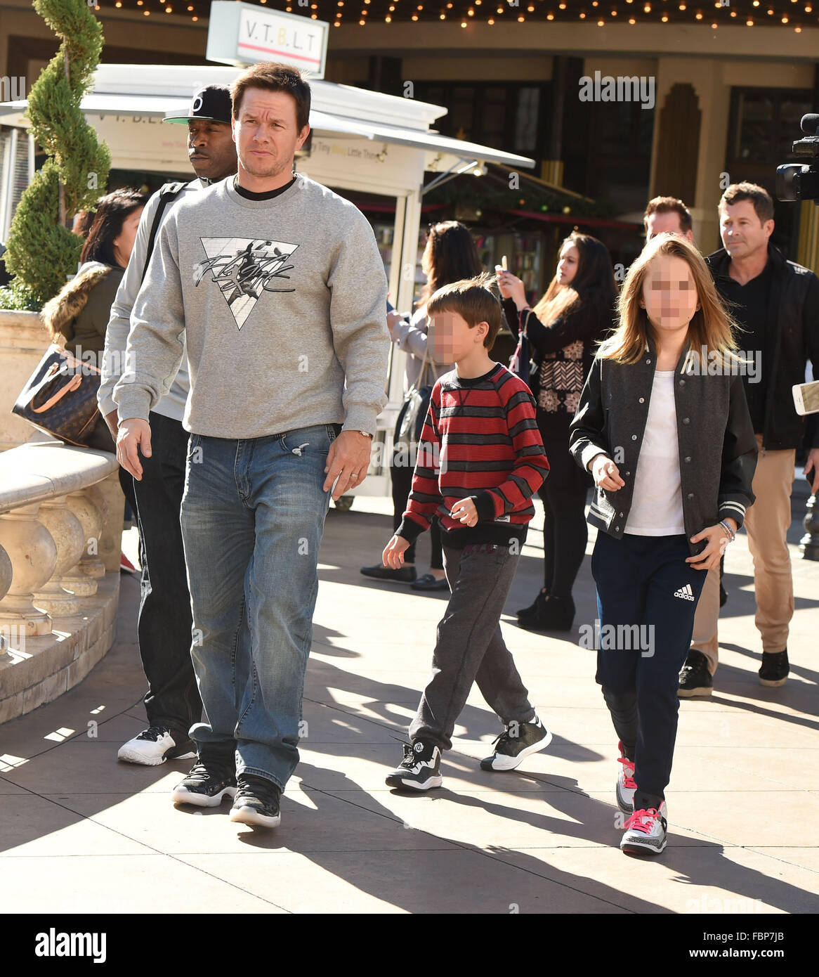 Mark Wahlberg takes his two eldest kids, Michael and Ella Rae Wahlberg ...