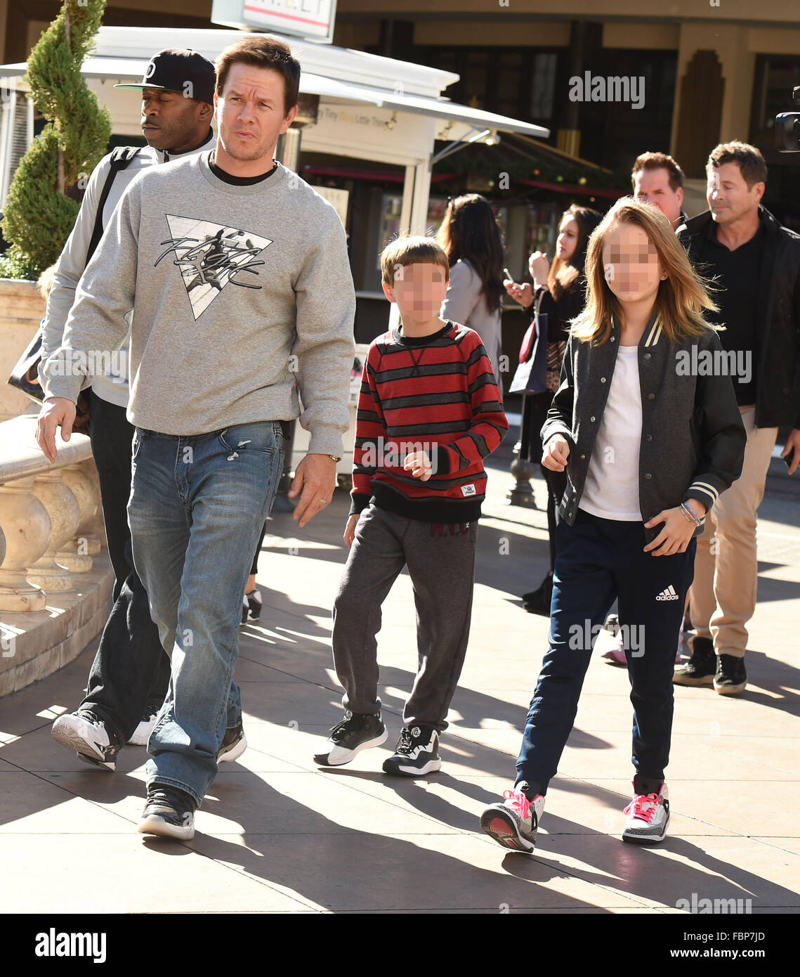 Mark Wahlberg takes his two eldest kids, Michael and Ella Rae Wahlberg ...
