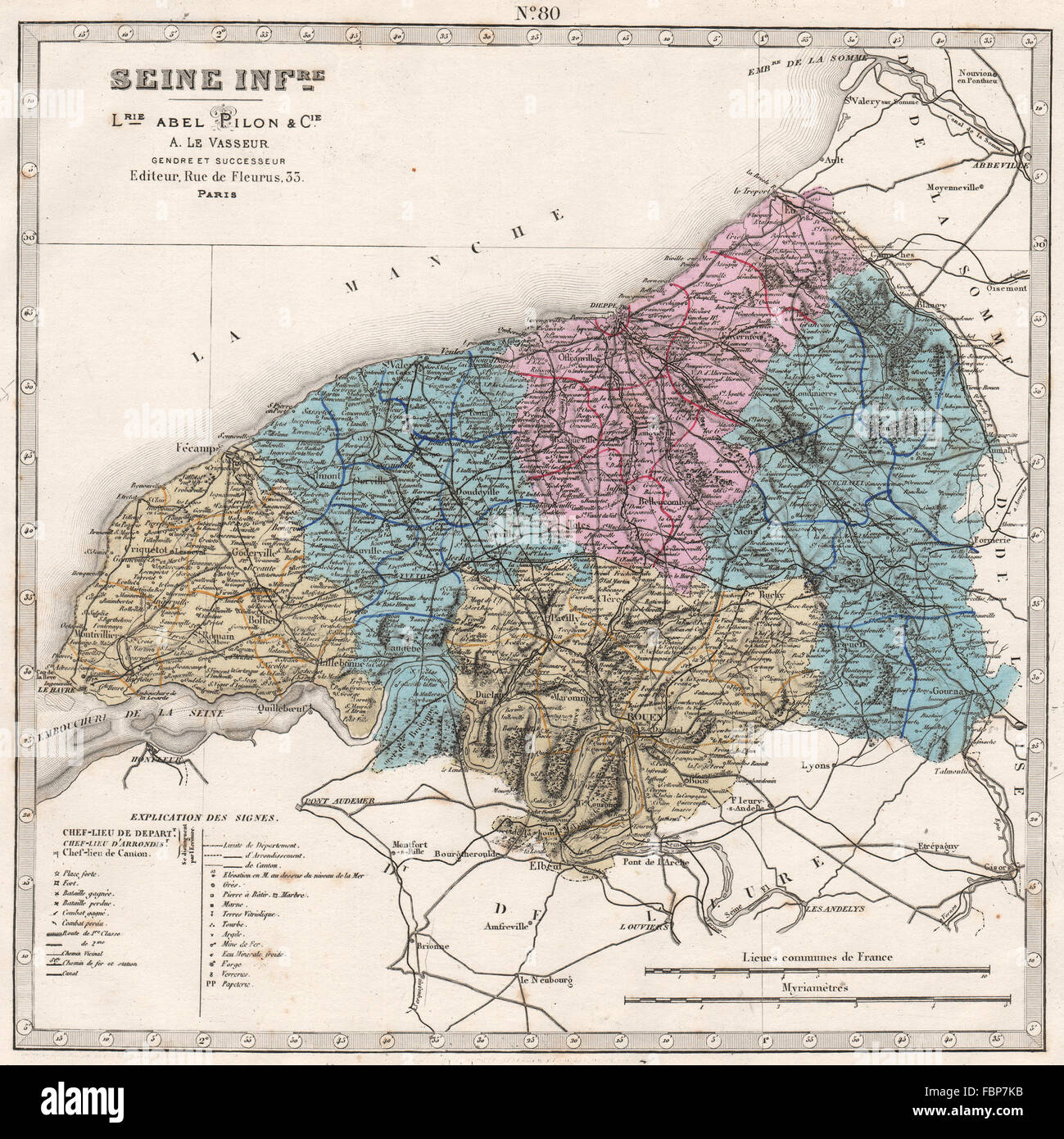 Seine maritime map hi-res stock photography and images - Alamy