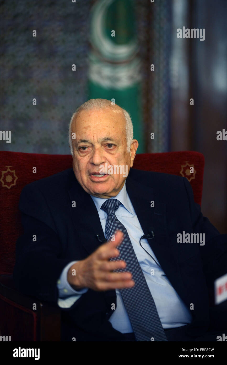 Secretary general of the arab league nabil al arab hi-res stock ...