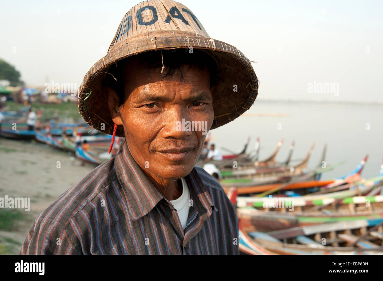 Boatman with hat hi-res stock photography and images - Alamy
