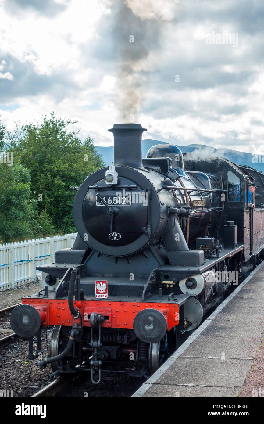 Ivatt 46512 Locomotive at Aviemore Station Stock Photo - Alamy