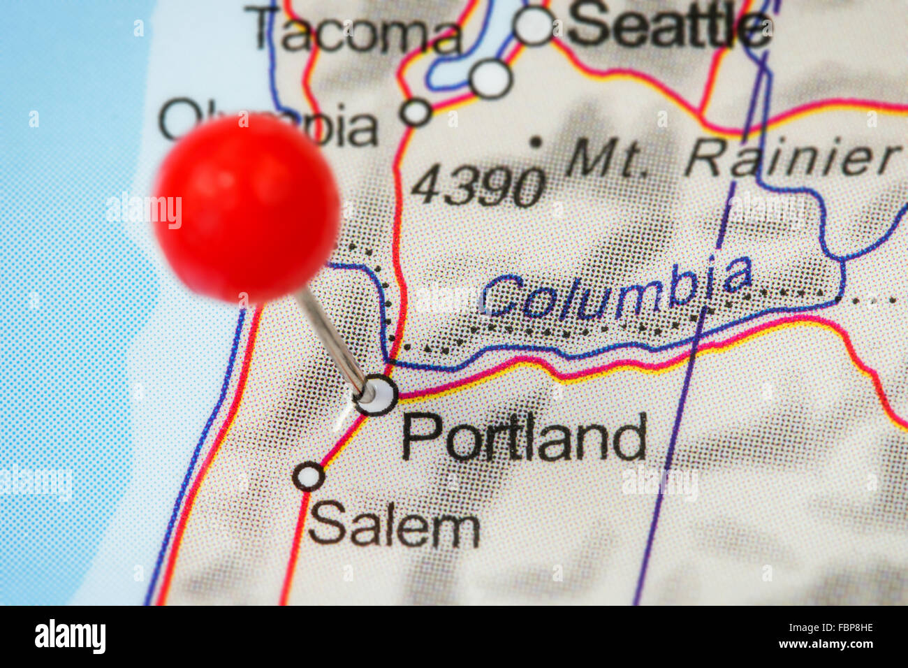 Map of portland hi-res stock photography and images - Alamy