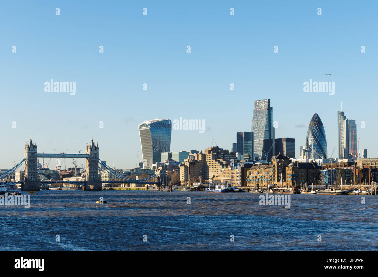 The River Thames and the City of London, London England United Kingdom ...