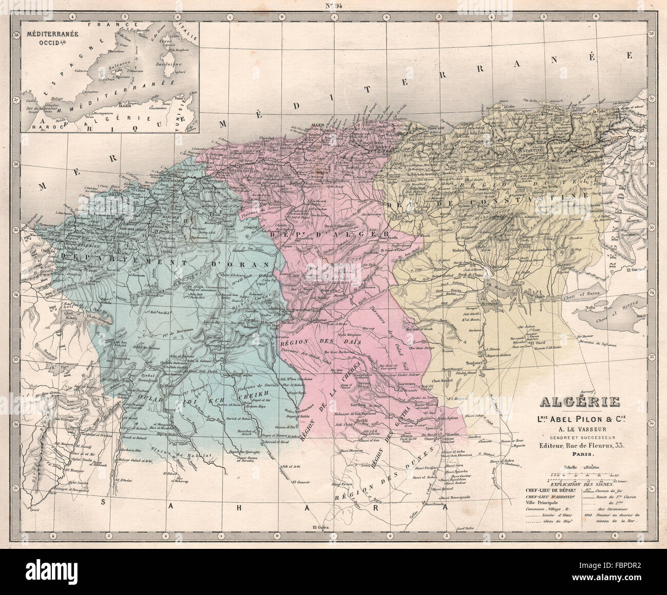 Oran map hi-res stock photography and images - Alamy