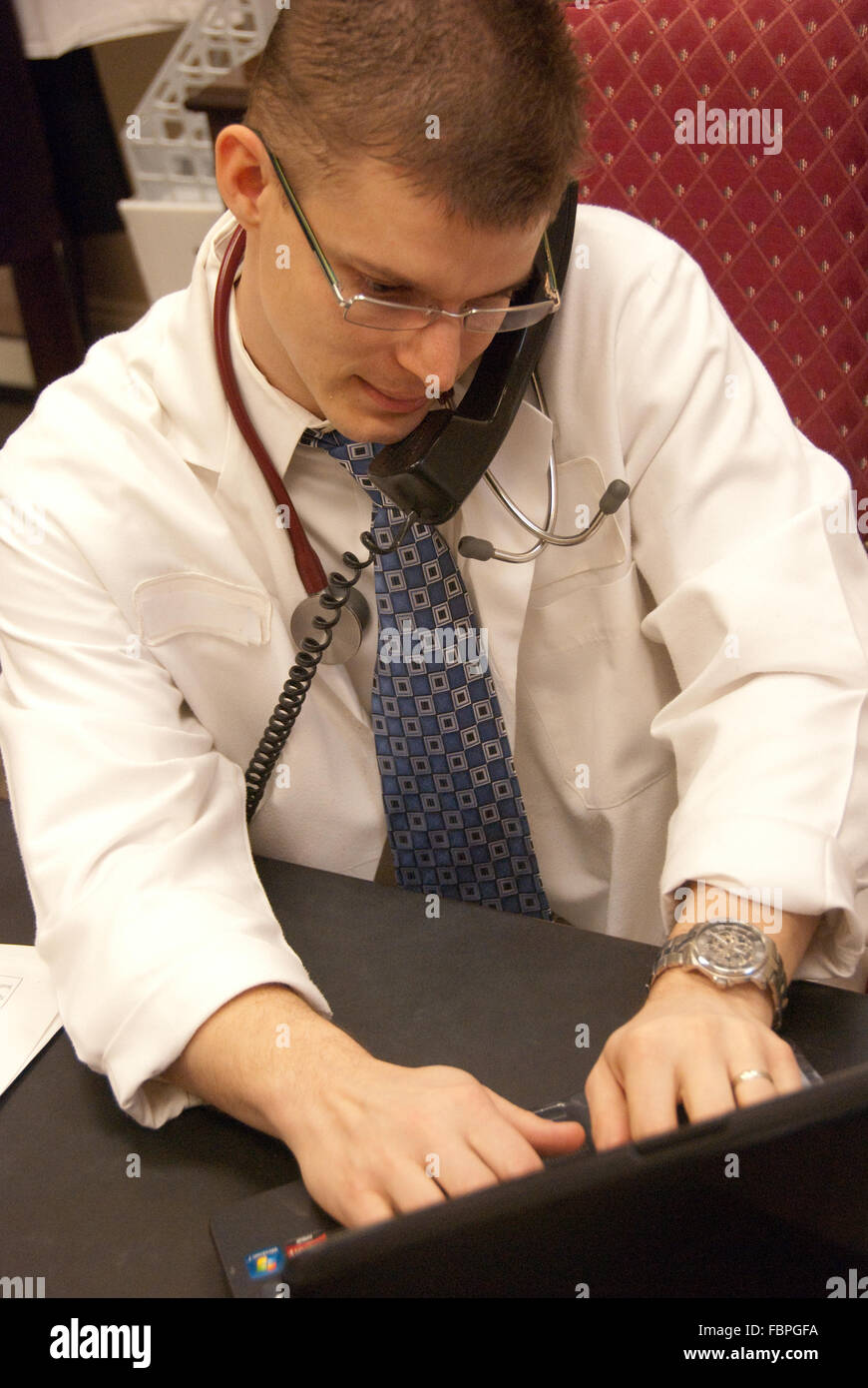 Doctor in various poses Stock Photo - Alamy