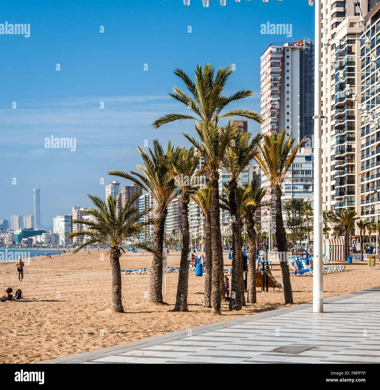 Beach of Benidorm. Spain Stock Photo - Alamy