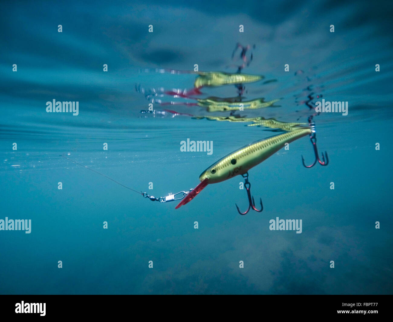 Fishing Hook Under Water