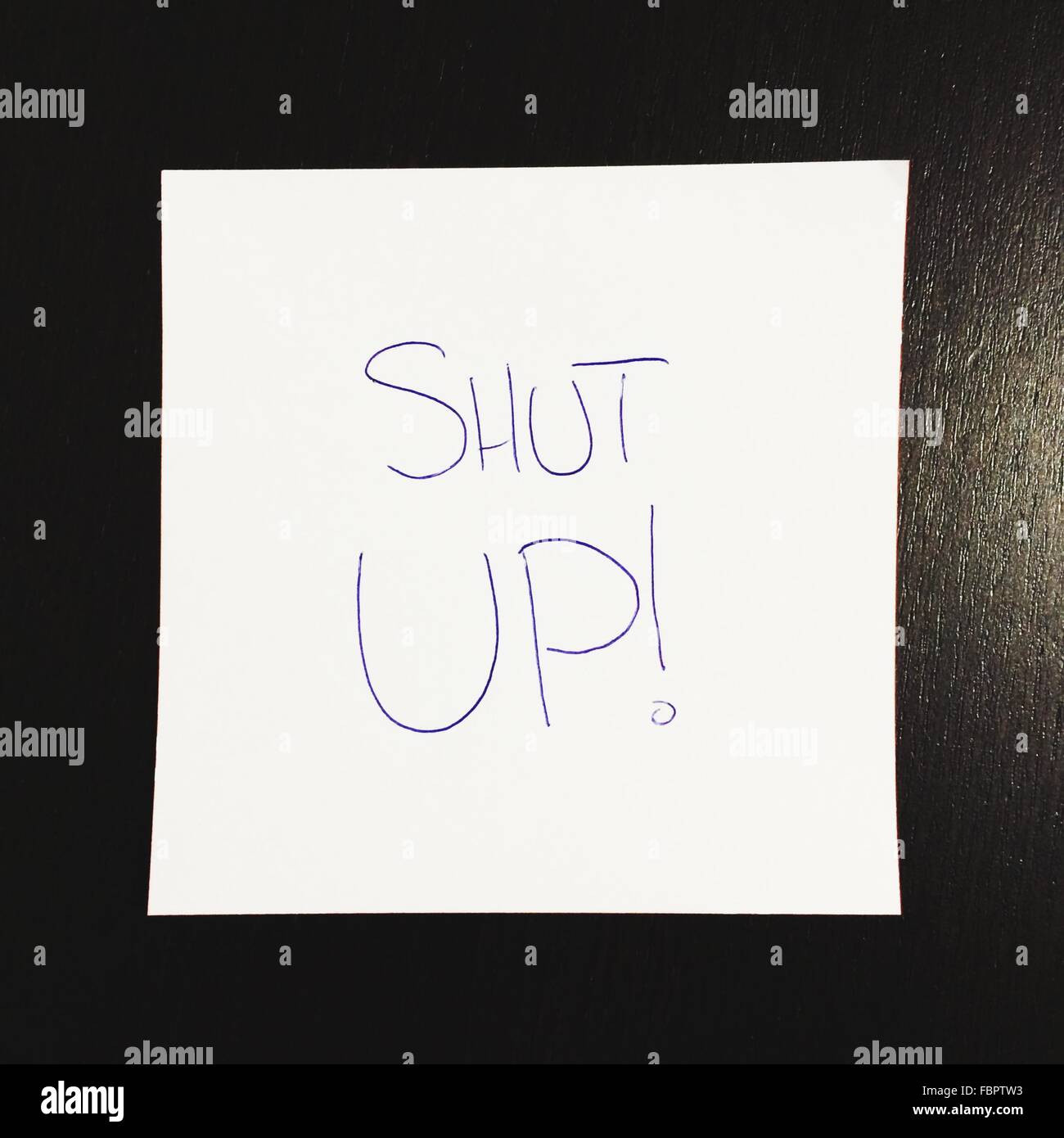 All shut up hi-res stock photography and images - Alamy