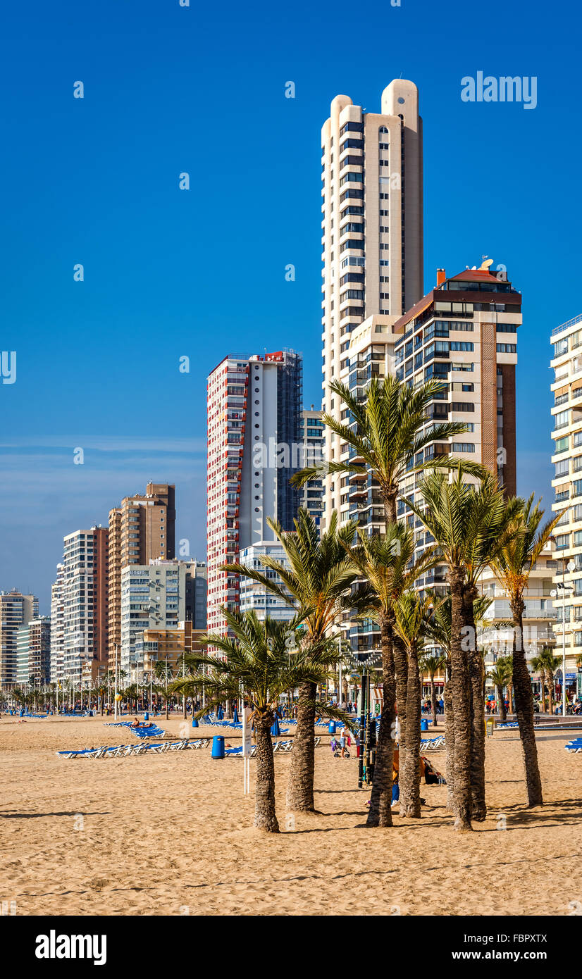 Benidorm spain beach hi-res stock photography and images - Alamy