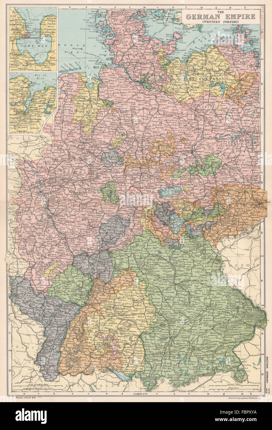 West german map High Resolution Stock Photography and Images - Alamy