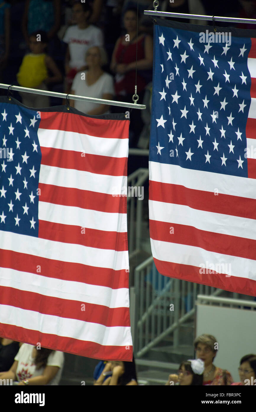 Medal ceremony flags hi-res stock photography and images - Alamy