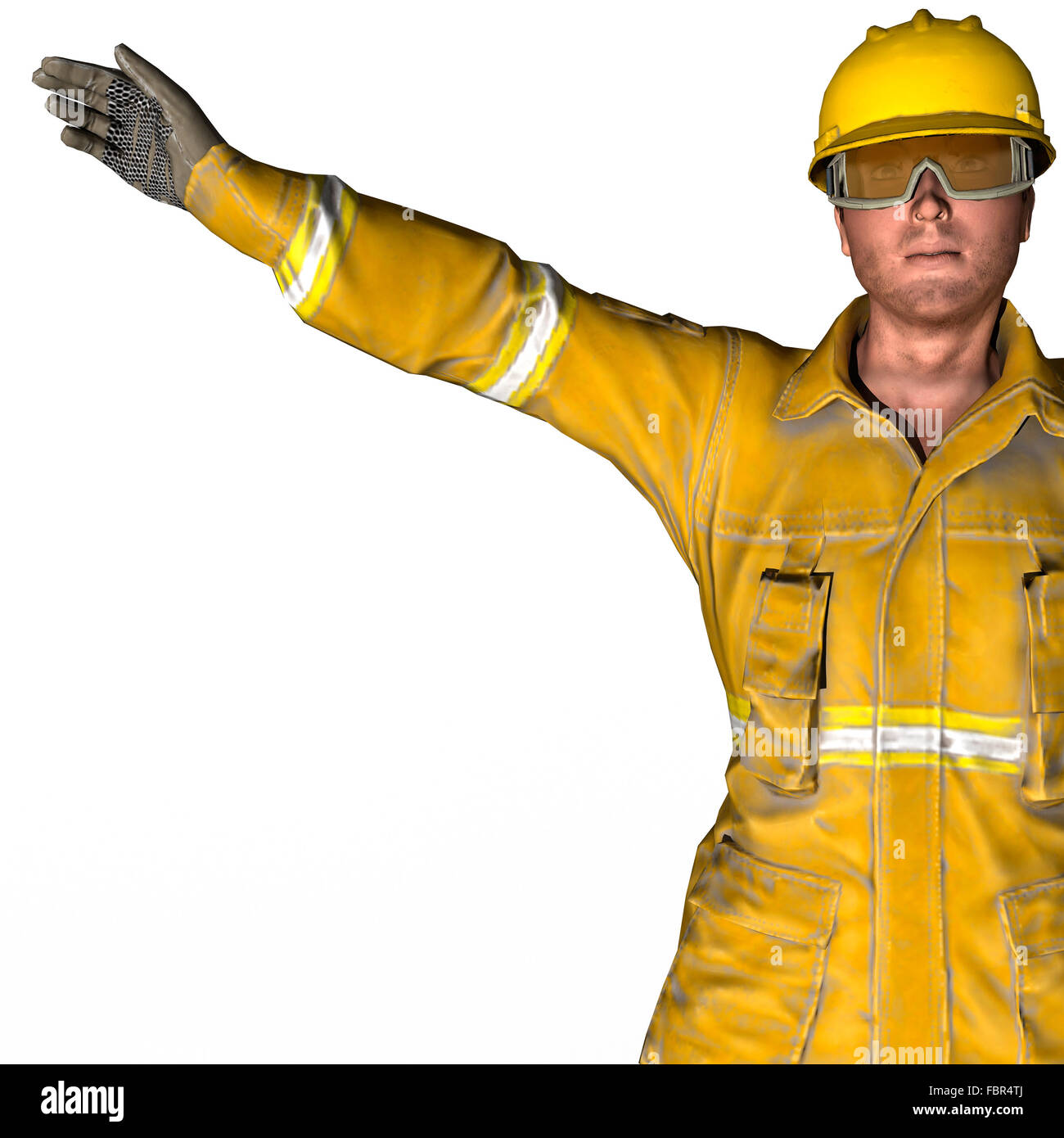 illustration of man at work Stock Photo - Alamy