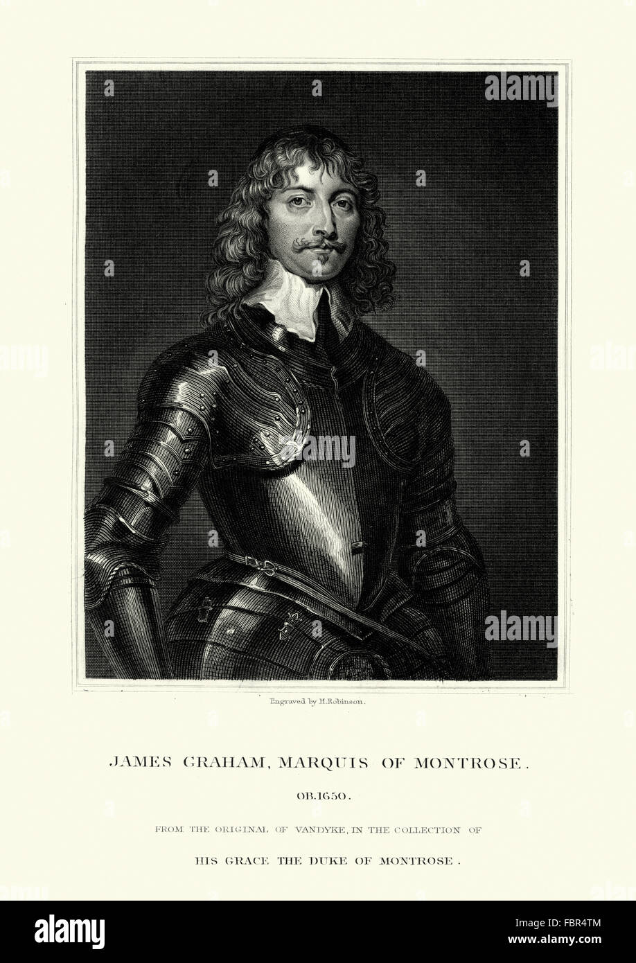 James Graham, 1st Marquess of Montrose 1612 to 1650 a Scottish nobleman ...