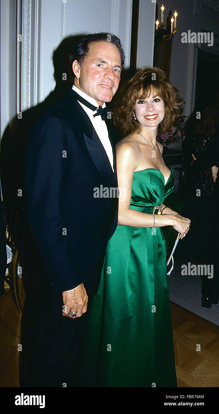 Washington, DC.USA, 2nd July, 1991 Frank Gifford and wife Kathy Lee ...